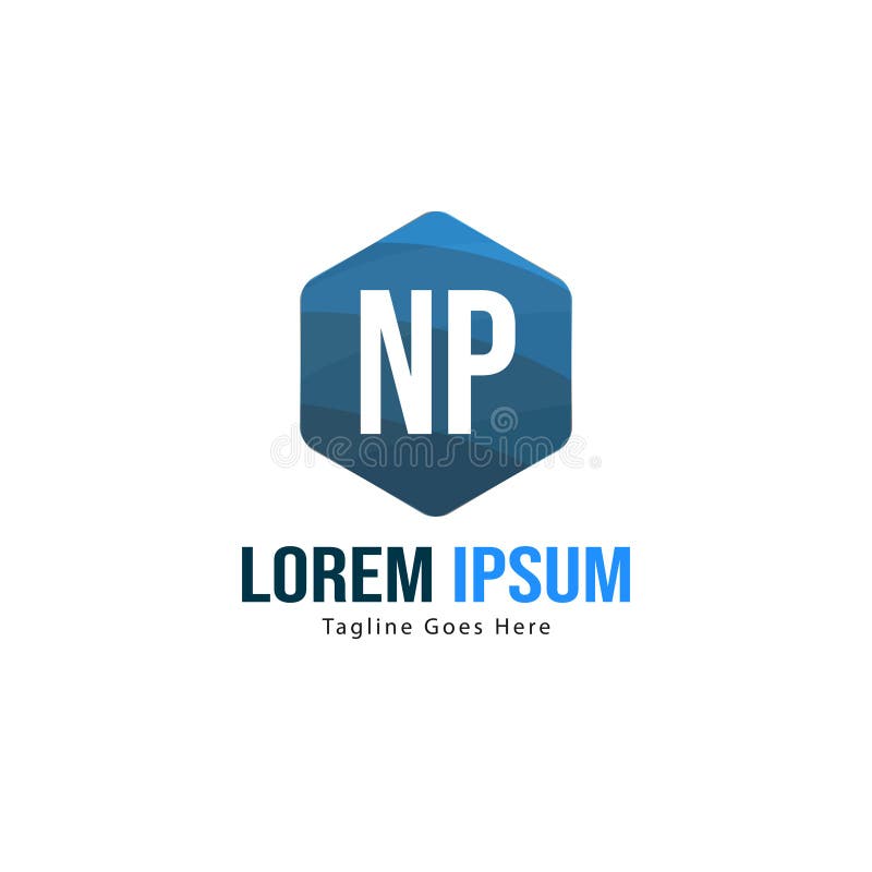 Initial NP Logo Template with Modern Frame. Minimalist NP Letter Logo ...