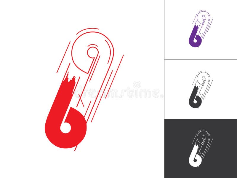 Initial Number 69 Logotype Line Concept in Vector. Modern Number Logo ...