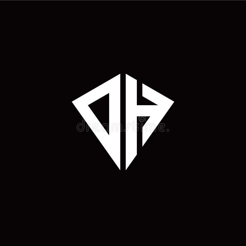 Initial O H Letter with Kite Modern Style Logo Template Vector Stock ...