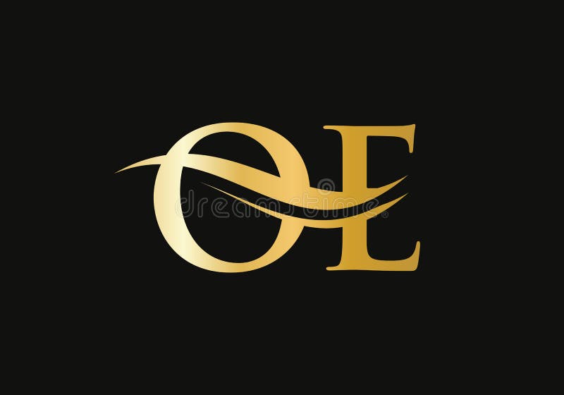 Initial OE Letter Business Logo Design Vector Template with Minimal and ...