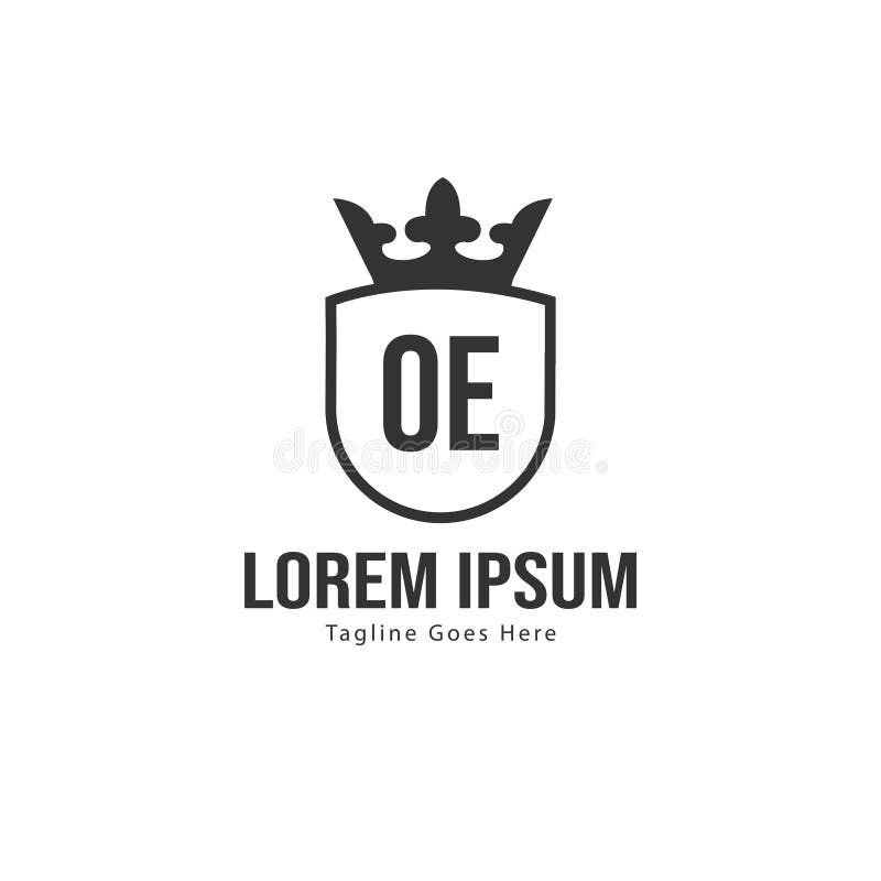 Initial OE Logo Template with Modern Frame. Minimalist OE Letter Logo ...