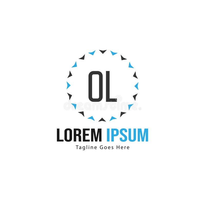Initial OL Logo Template with Modern Frame. Minimalist OL Letter Logo ...