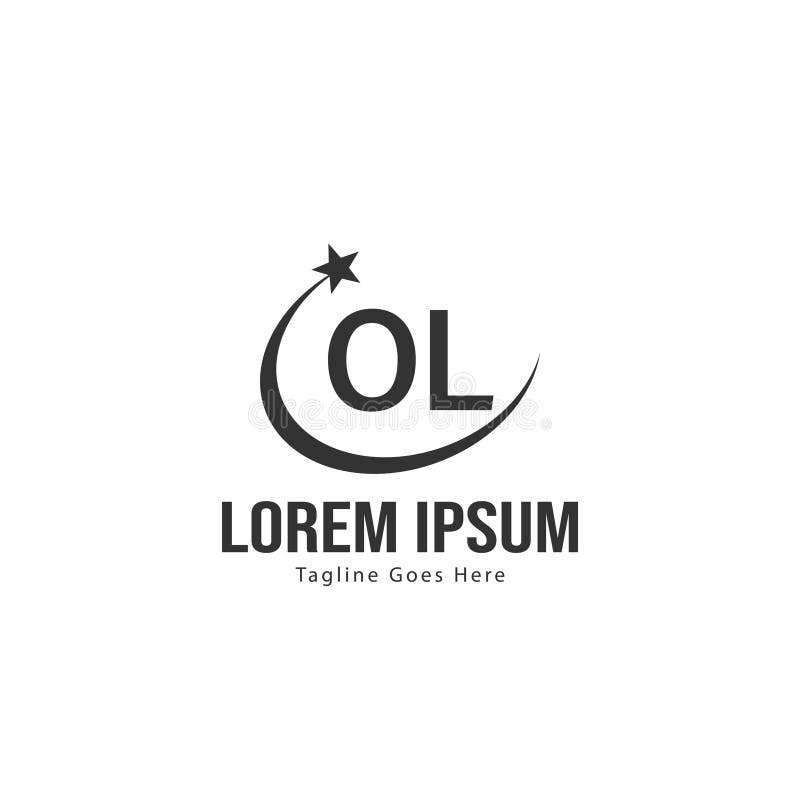 Initial OL Logo Template with Modern Frame. Minimalist OL Letter Logo ...