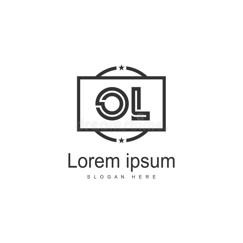 Initial OL Logo Template with Modern Frame. Minimalist OL Letter Logo ...