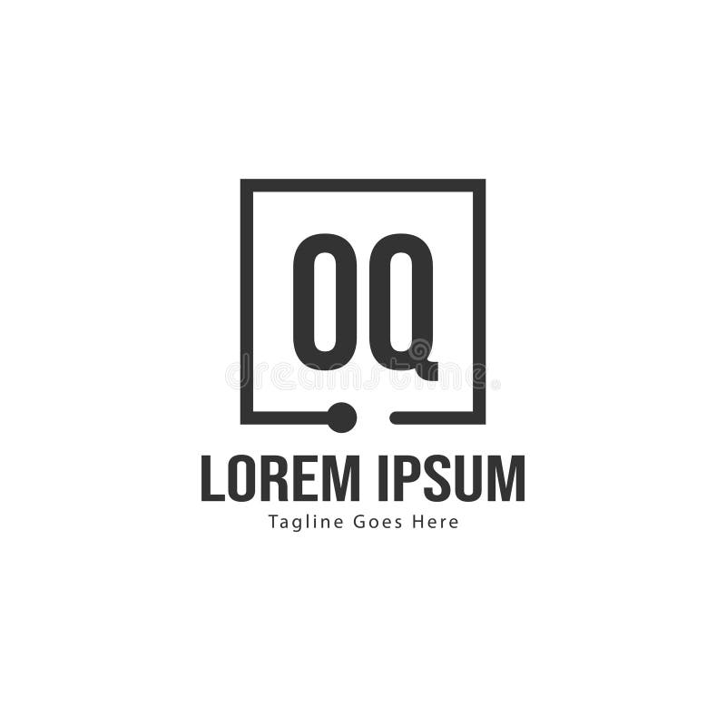 Initial OQ Logo Template with Modern Frame. Minimalist OQ Letter Logo ...