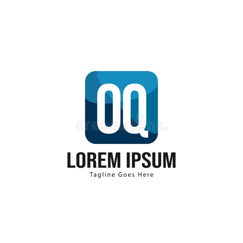 Initial OQ Logo Template with Modern Frame. Minimalist OQ Letter Logo ...