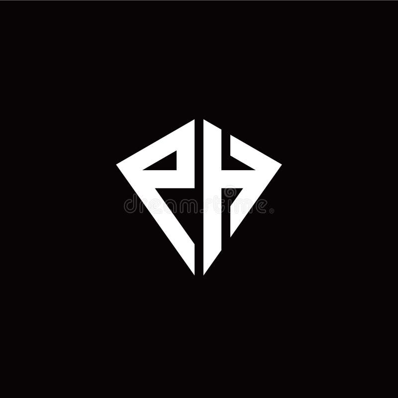 Initial P H Letter with Kite Modern Style Logo Template Vector Stock ...