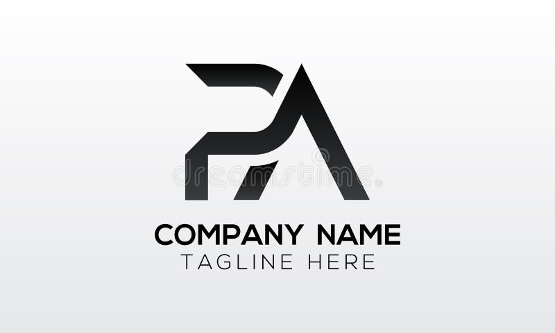 Initial PA Letter Logo with Creative Modern Business Typography Vector ...