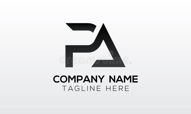 Initial PA Letter Logo with Creative Modern Business Typography Vector ...