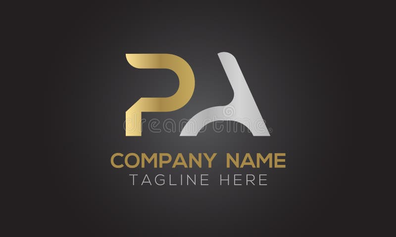 Initial PA Letter Logo with Creative Modern Business Typography Vector ...