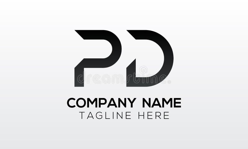 Initial PD Letter Logo with Creative Modern Business Typography Vector ...