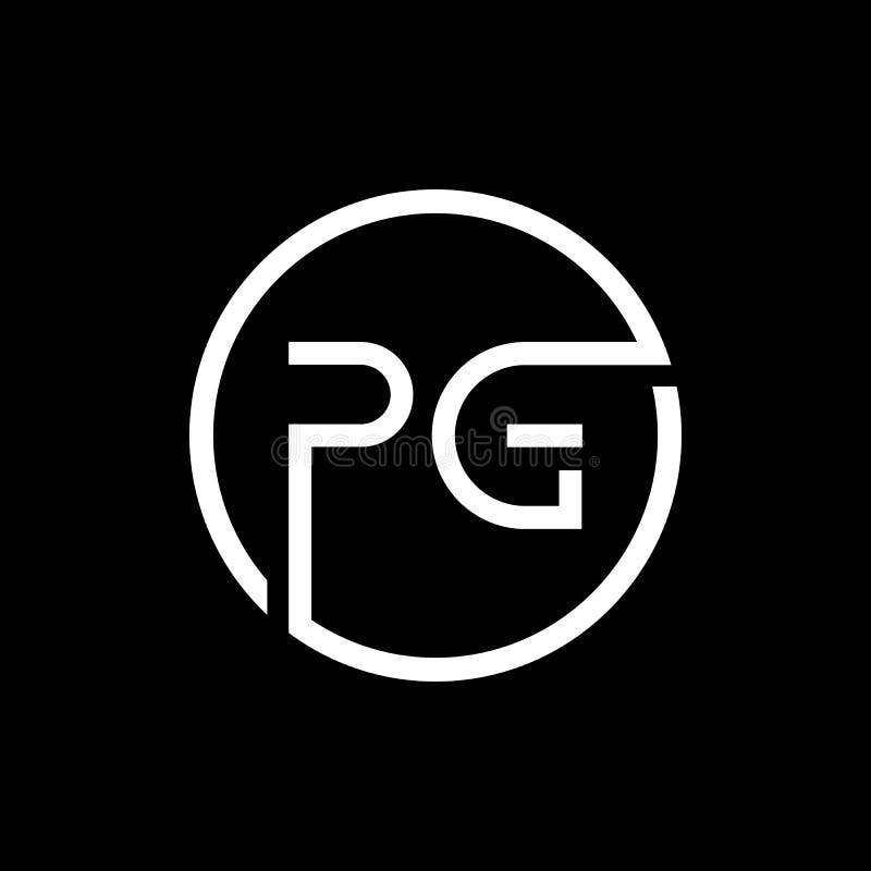 Initial PG Letter Logo Creative Typography Vector Template. Creative ...