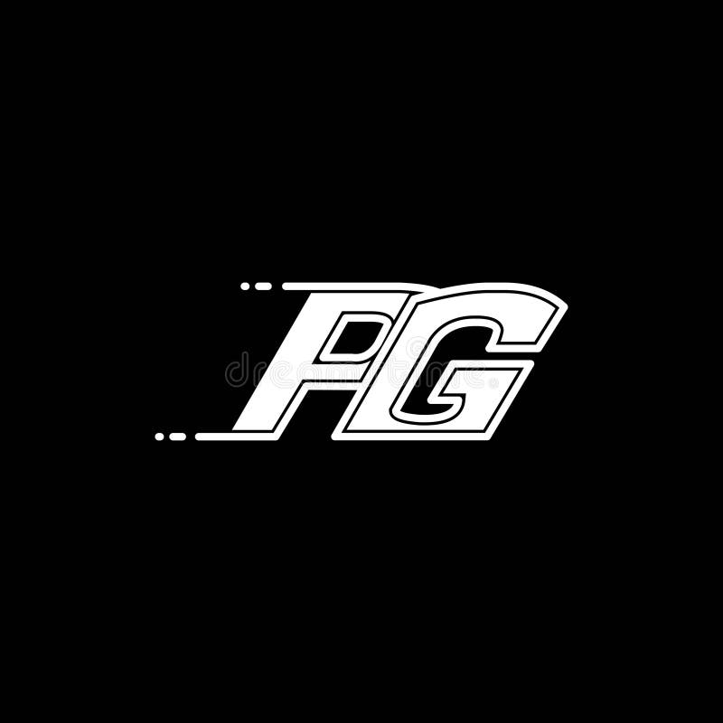 Initial PG Logo Design with Shape Style, Logo Business Branding Stock ...