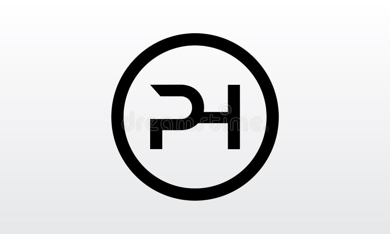 Initial PH Letter Logo with Creative Modern Business Typography Vector ...