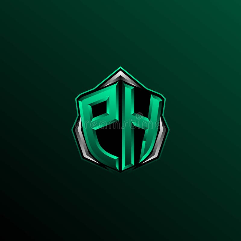 Initial PH Logo Design, Initial PH Logo Design with Shield Style, Logo ...