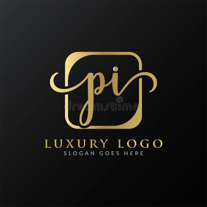Initial PI Letter Logo Design Modern Typography Vector Template ...