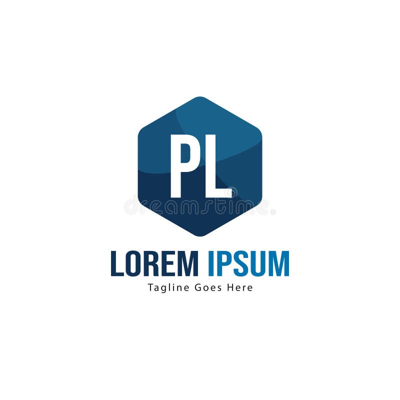 Initial PL Logo Template with Modern Frame. Minimalist PL Letter Logo ...