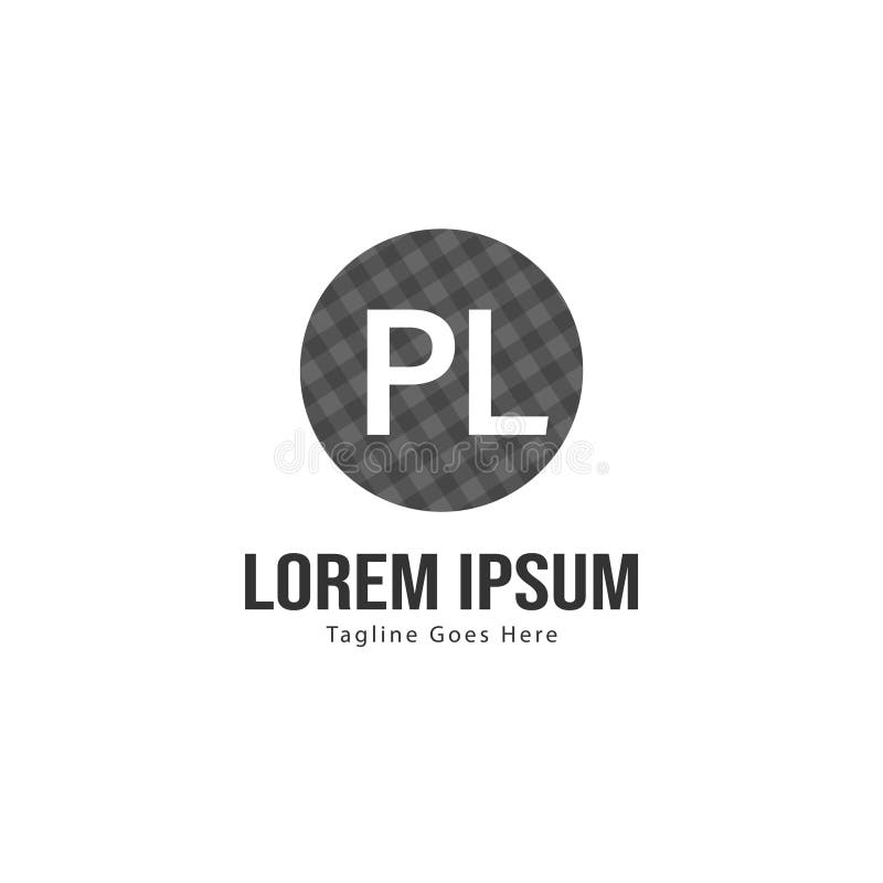 Initial PL Logo Template with Modern Frame. Minimalist PL Letter Logo ...