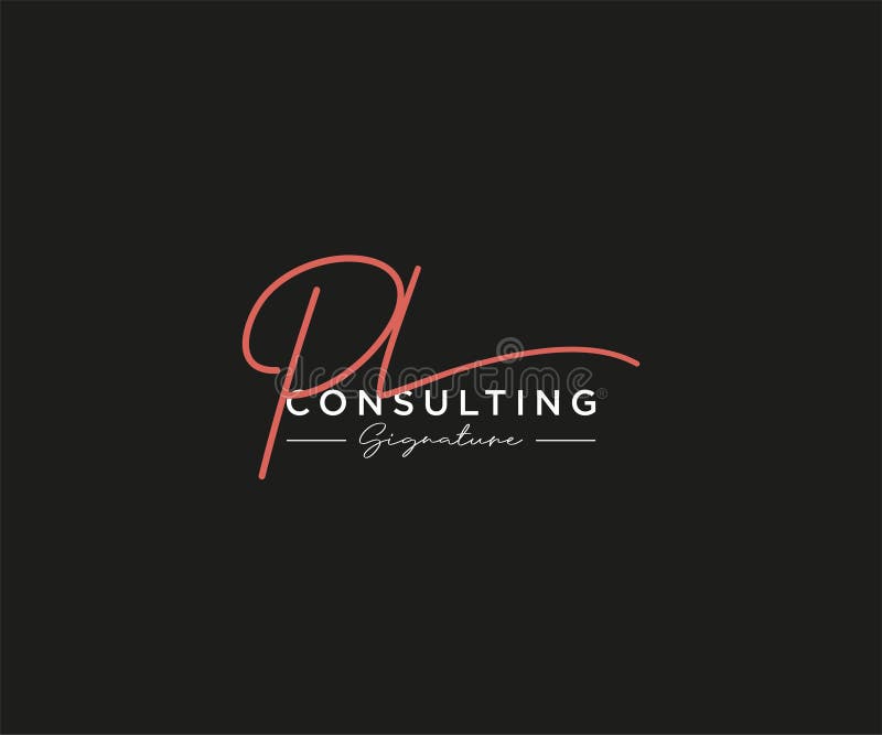 Initial PL Signature Logo Collection Template Vector. Hand Drawn ...