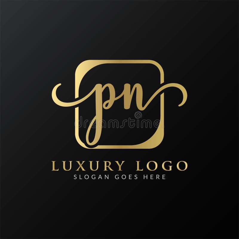 Initial PN Letter Logo Design Modern Typography Vector Template ...