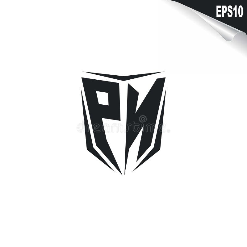 Initial PN Logo Design with Shield Style, Logo Business Branding Stock ...