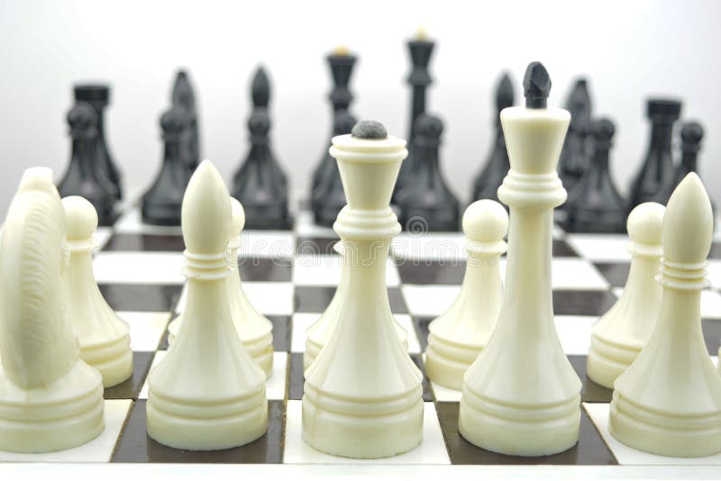 Initial Position for Chess Combination Stock Photo - Image of cells ...