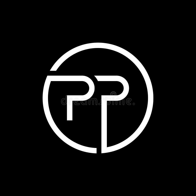 Initial PP Letter Logo Creative Typography Vector Template. Creative ...