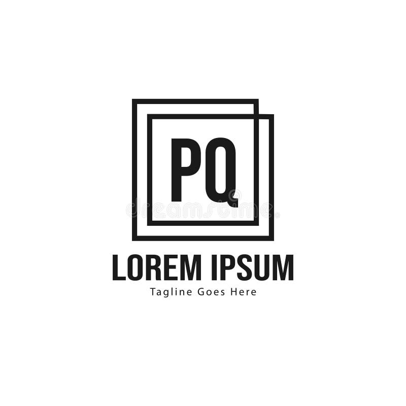 Initial PQ Logo Template with Modern Frame. Minimalist PQ Letter Logo ...