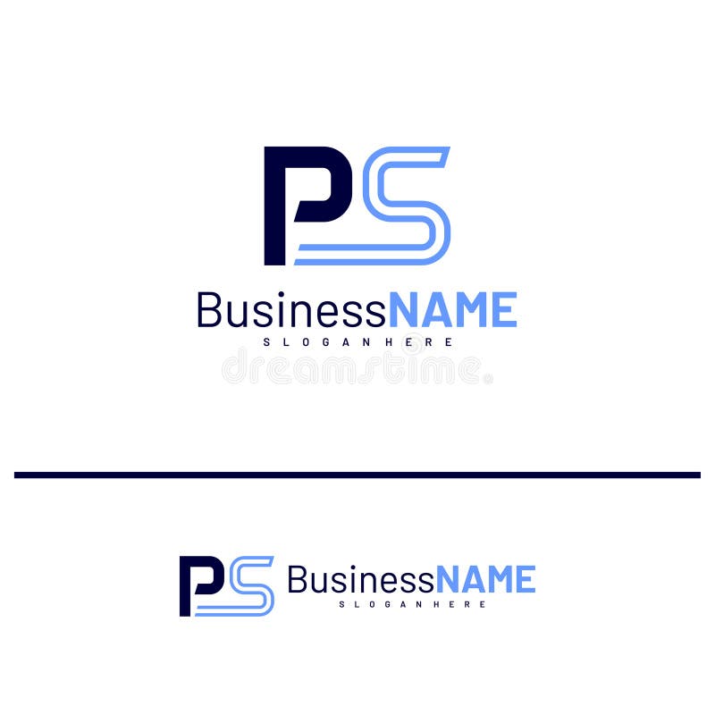 Initial PS Logo Design Vector Illustration, Creative Letter PS Logo ...