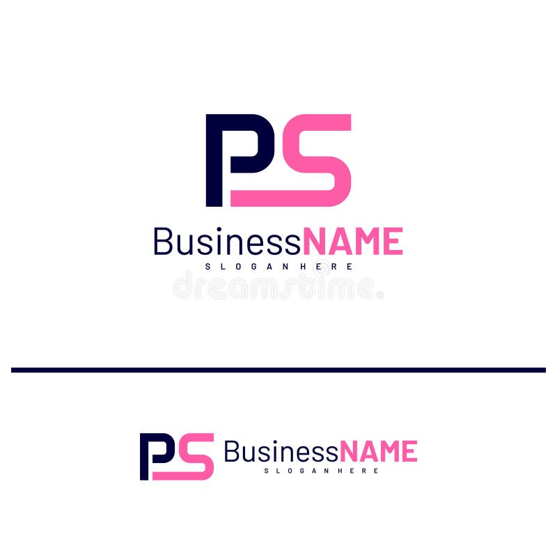 Initial PS Logo Design Vector Illustration, Creative Letter PS Logo ...