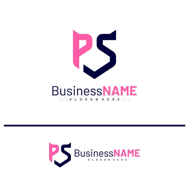 Initial PS Logo Design Vector Illustration, Creative Letter PS Logo ...