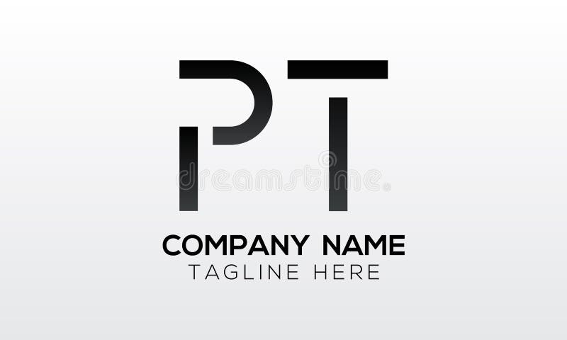 Initial PT Letter Logo with Creative Modern Business Typography Vector ...