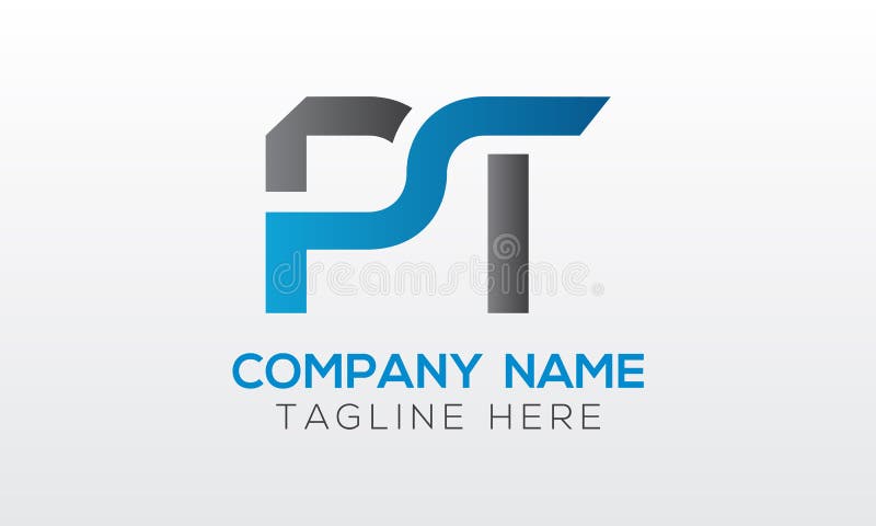 Initial PT Letter Logo with Creative Modern Business Typography Vector ...