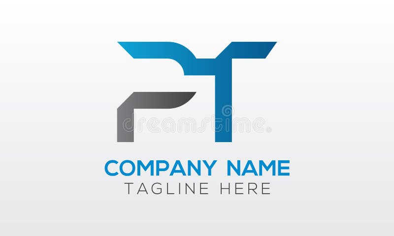 Initial PT Letter Logo with Creative Modern Business Typography Vector ...