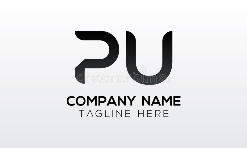 Initial PU Letter Logo with Creative Modern Business Typography Vector ...