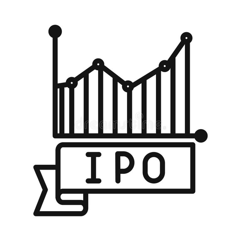 Initial Public Offer Icon Color Illustration Design Stock Vector ...