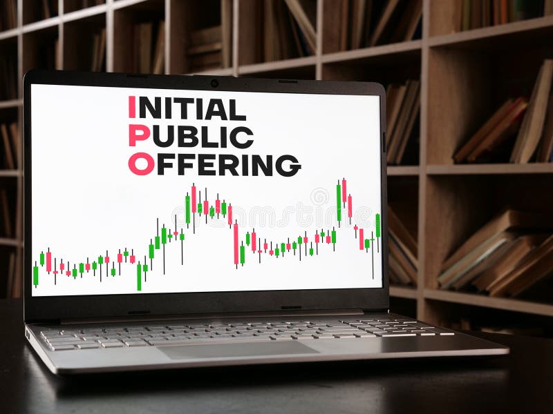 Initial Public Offering IPO is Shown Using the Text and Picture of ...