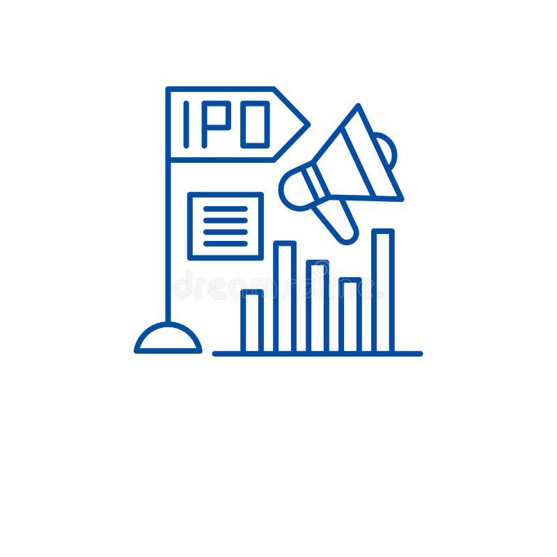 Initial Public Offering Line Icon Concept. Initial Public Offering Flat ... Initial Public Offering Line Icon Concept. Initial Public Offering Flat ...