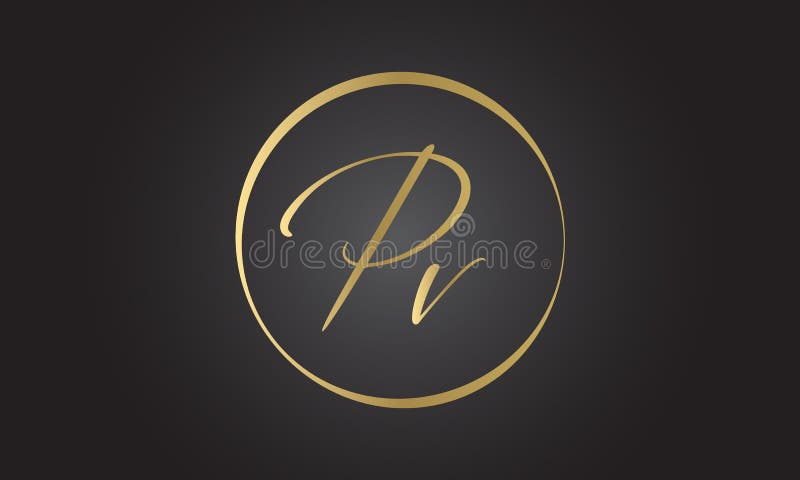 Initial PV Letter Logo with Creative Modern Business Typography Vector ...
