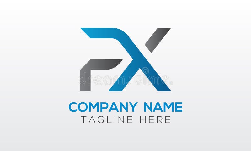 Initial PX Letter Logo with Creative Modern Business Typography Vector ...