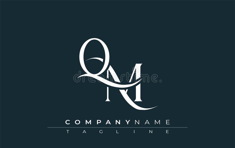 Initial QM Logo Design Vector Stock Vector - Illustration of monogram ...