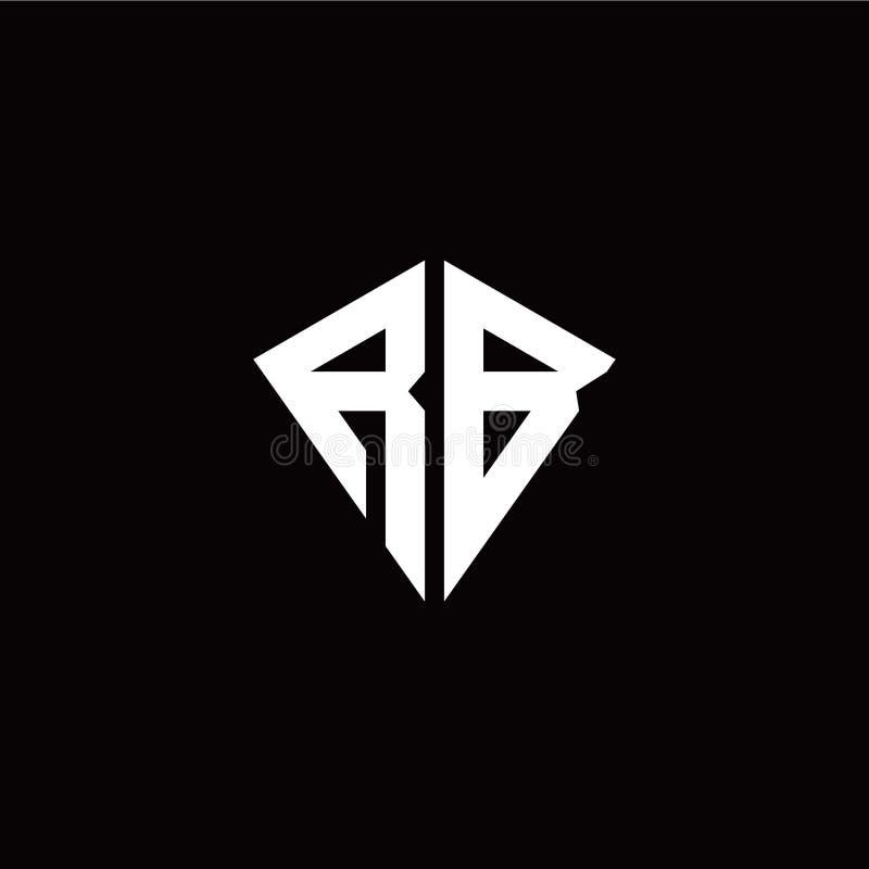 Initial R B Letter with Kite Modern Style Logo Template Vector Stock ...