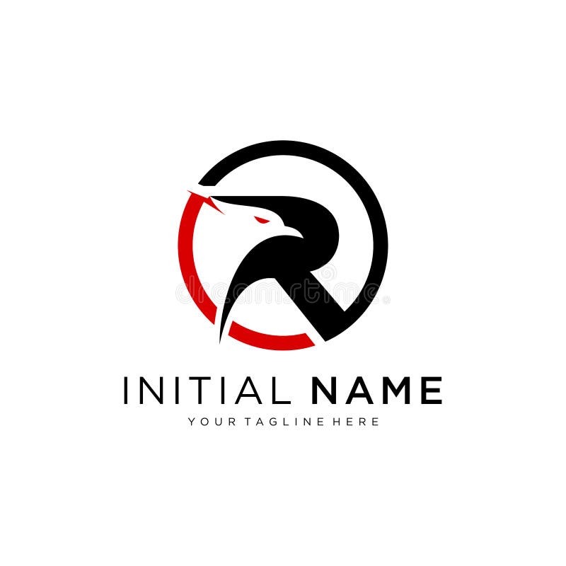 Initial ER Eagle Logo Vector Design Stock Vector - Illustration of logo ...
