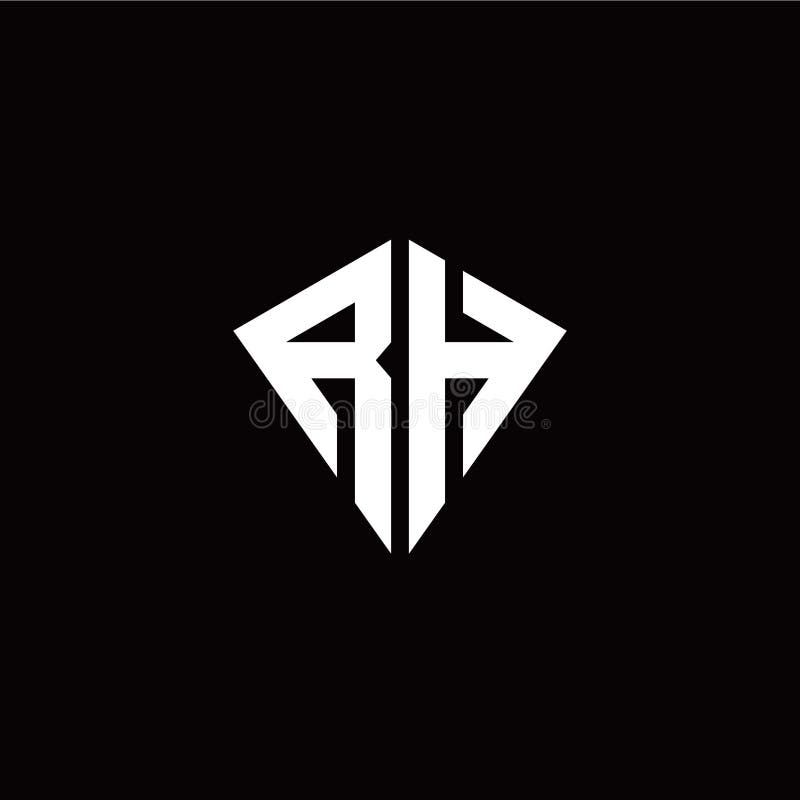 Initial R H Letter with Kite Modern Style Logo Template Vector Stock ...