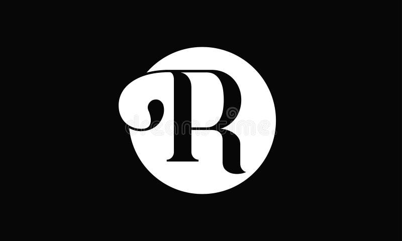 Black R Initial Letter Stock Illustrations – 5,164 Black R Initial ...