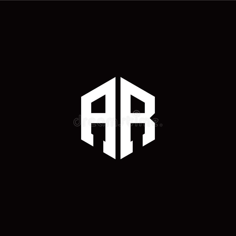 Initial a R Letter with Polygon Modern Style Logo Template Vector Stock ...