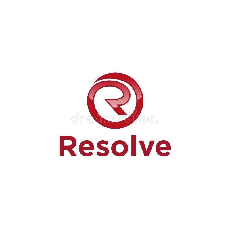 Initial R Round Logo Design Template Stock Vector - Illustration of ...