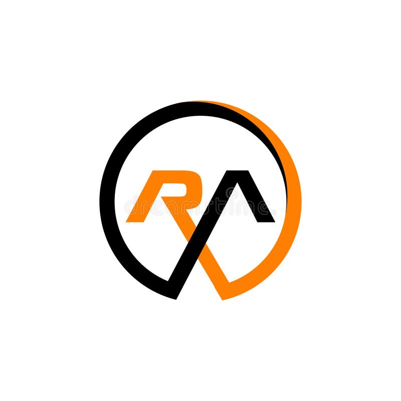 Initial RA Letter R a Logo Design Vector. Creative and Modern Graphic ...