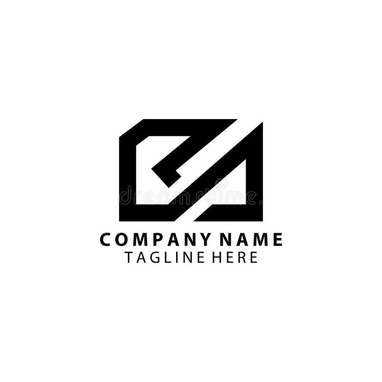 Initial RA Monogram Modern Logo Design Vector Stock Illustration ...