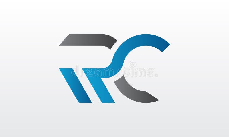 Initial Rc Letter Logo with Creative Modern Business Typography Vector ...